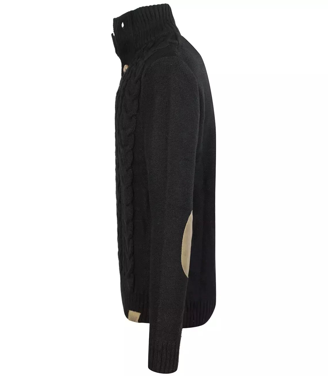 Pánský hrubý vlněný svetr s rolákem kostkovaný (13385 / 680) - Agrafka